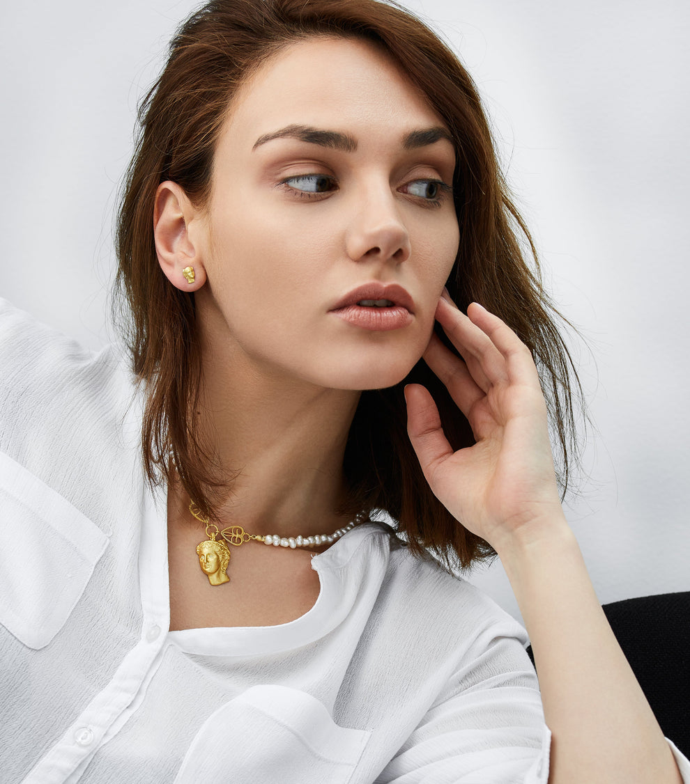 Goddess Anahit Stud Earrings – Arubani
